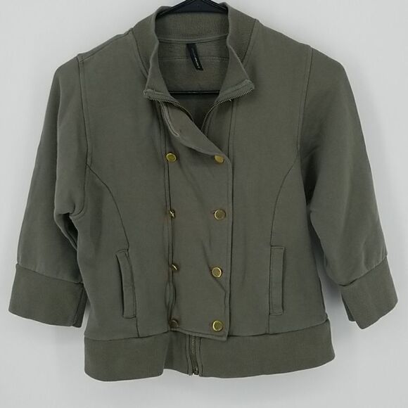 NAF NAF | Jackets & Coats | Nafnafmotofleecesweatshirtjacket | Poshmark